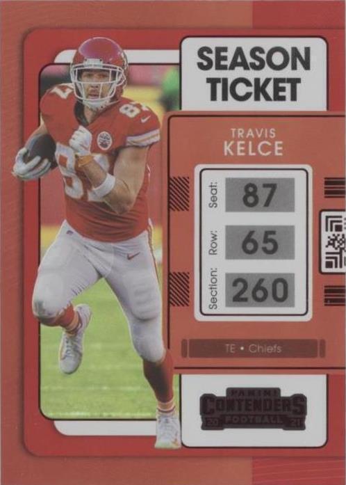 2021 Panini Contenders - Travis Kelce #49 Red Zone Ticket for sale ...