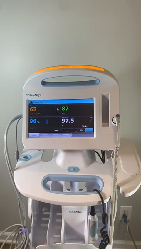 Welch Allyn Connex Vital Sign Monitor 6000 with stand & New Battery | eBay