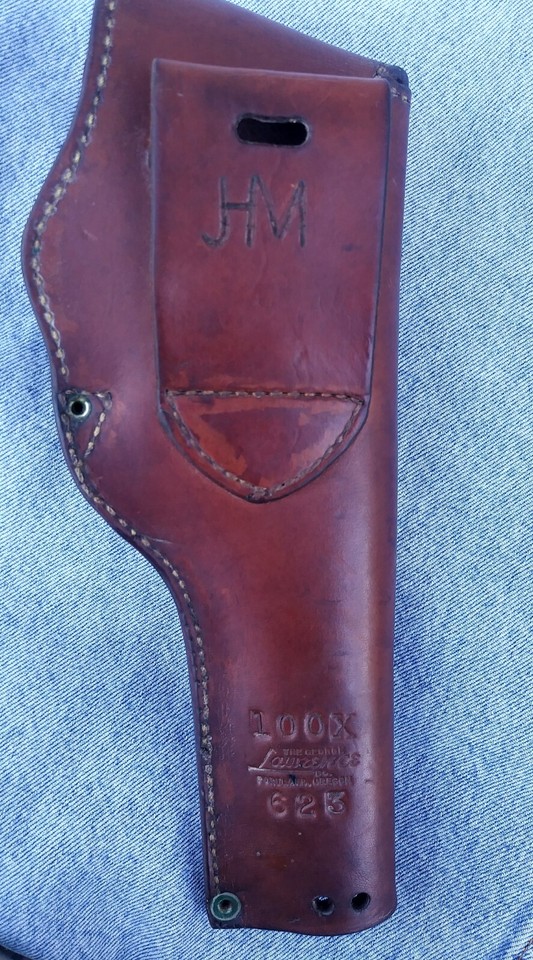 Lawrence semi flap LH holster, quick draw s&W jet & model 19 combat ...