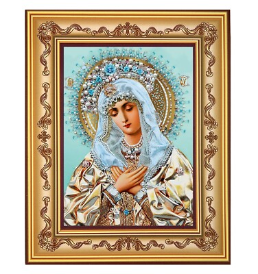 Extreme Humility Virgin Mary Madonna Icon Our Lady of Sorrows Wood ...