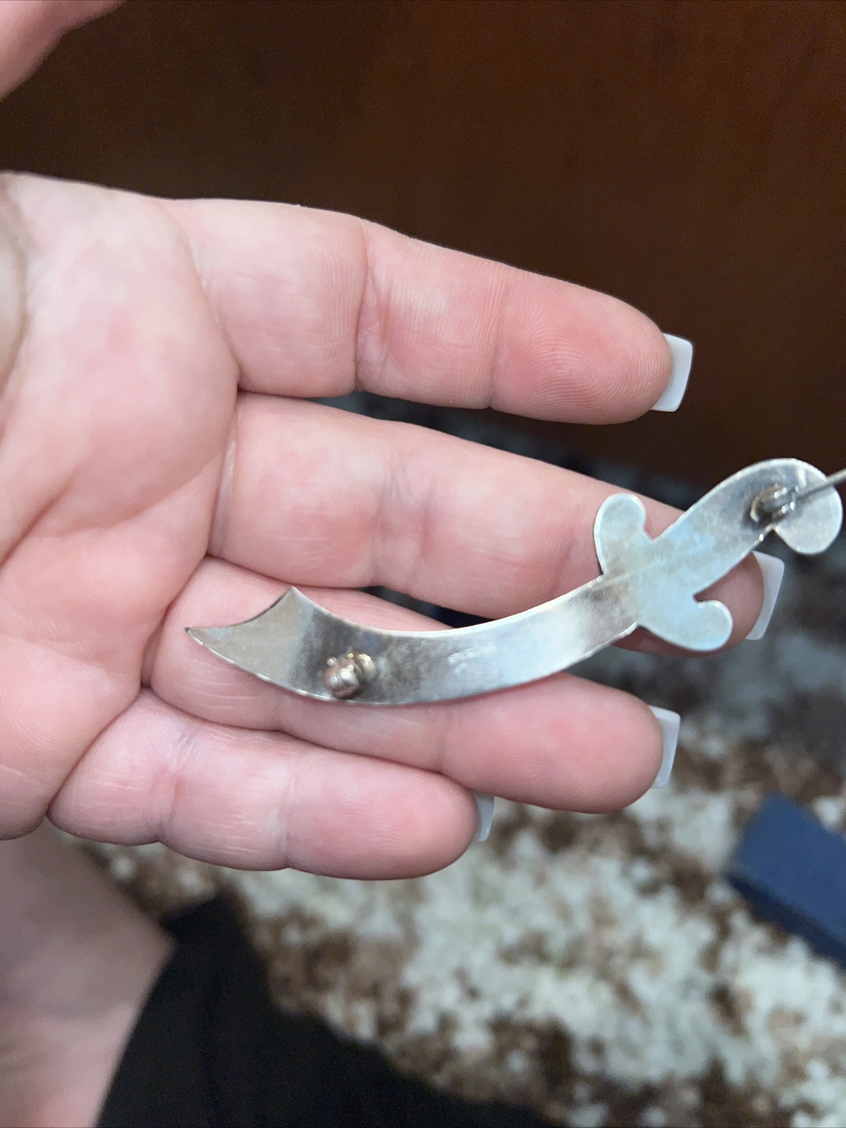 Antique Sterling Silver Sword Brooch Pin, Lapel, Pirate Ornate 925 | eBay