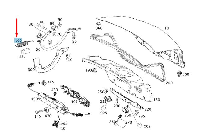 64094 2x Original Mainspring Spring Tailgate 2127570129 Mercedes-Benz ...