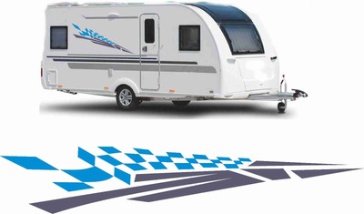 2x Wohnwagen Aufkleber Wohnmobil Autoaufkleber Caravan Sticker 120cm ...
