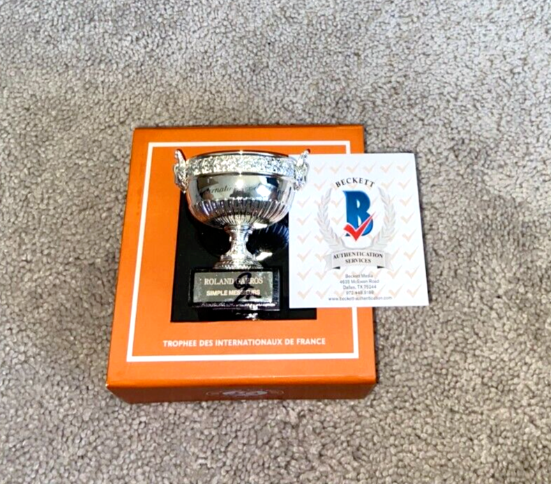 RAFAEL NADAL RAFA SIGNED ROLAND GARROS FRENCH OPEN MINI TROPHY US ...