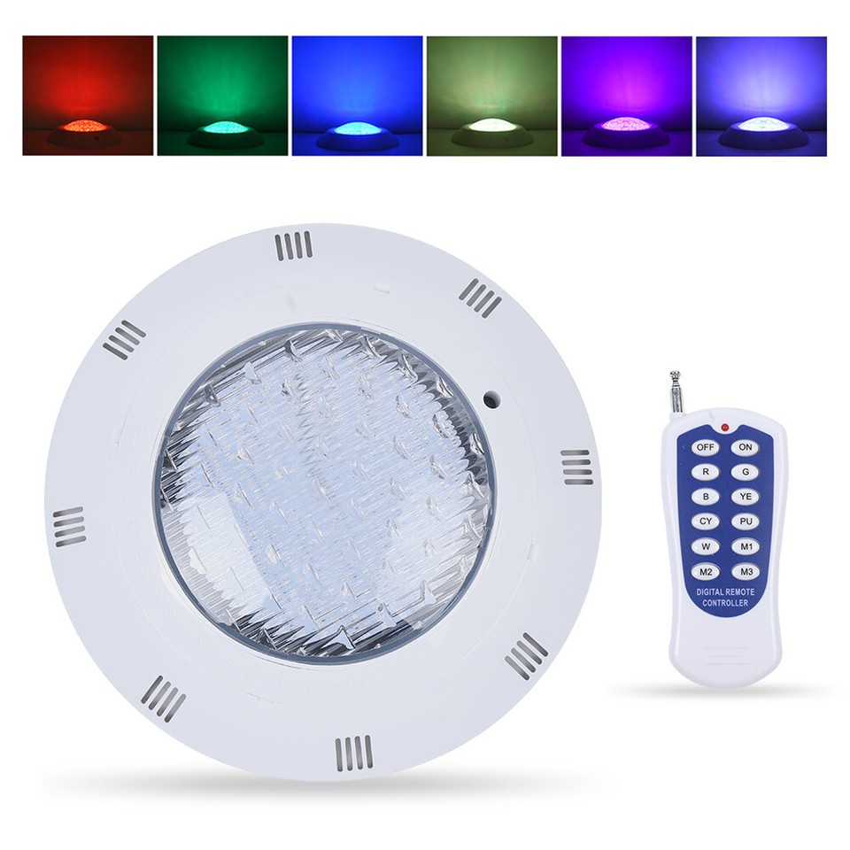 25W/54W 12V RGB LED Color Changing Underwater Swimming Pool Light Bulb ...