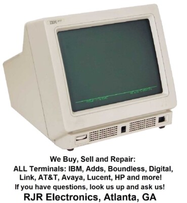 IBM 3151 Terminal, IBM 09F3484 IBM 09F3485 Fully Refurbed! Many more ...