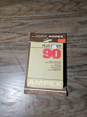 AMPEX 8 Track Tape Plus Series 90 Minute Blank Sealed New Vintage | eBay