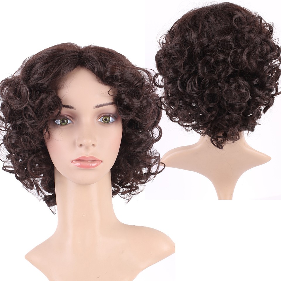 2017 Short Layered Straight Wavy Full Wig Colorful Ombre Dip Dyeing ...