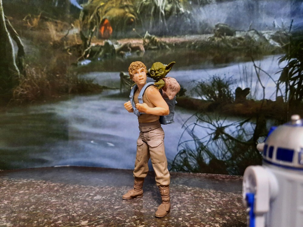 Dagobah Yoda's Hut Custom Diorama Backdrop Star Wars TVC TBS Hasbro ...