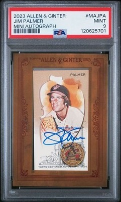 2023 Topps Allen & Ginter - Framed Mini Autographs Jim Palmer #MA-JPA ...