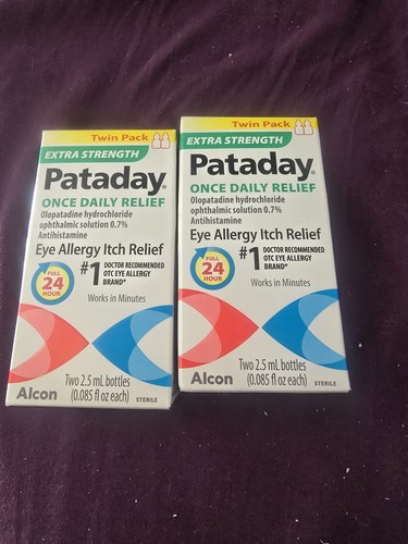 2 Units Pataday ~ Extra Strength ~ Twin Pack ~ Once Daily Relief | eBay