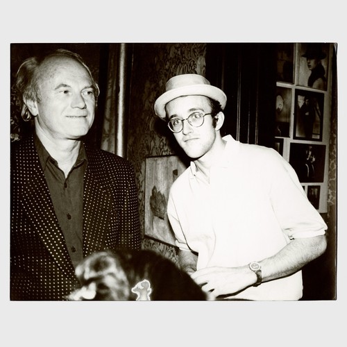 Andy Warhol Original 1987 Keith Haring and James Rosenquist Photo FL06 ...