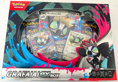 Pokemon Cards - GRAFAIAI EX BOX [2 Foils, 4 Booster Packs, 1 Oversize ...