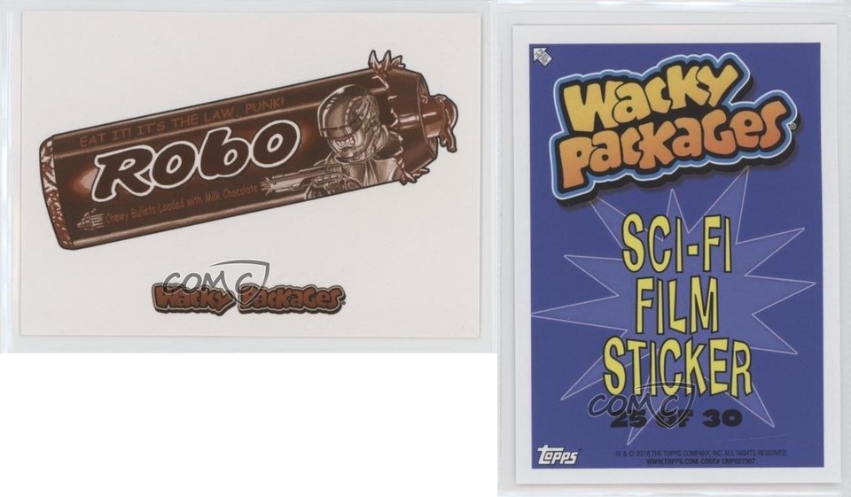 2018 Topps Wacky Packages Go to the Movies Sci-Fi Film Stickers Sepia ...