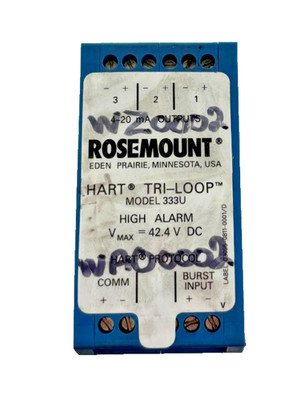 Rosemount 333U HART Tri-Loop Signal Converter Module | eBay
