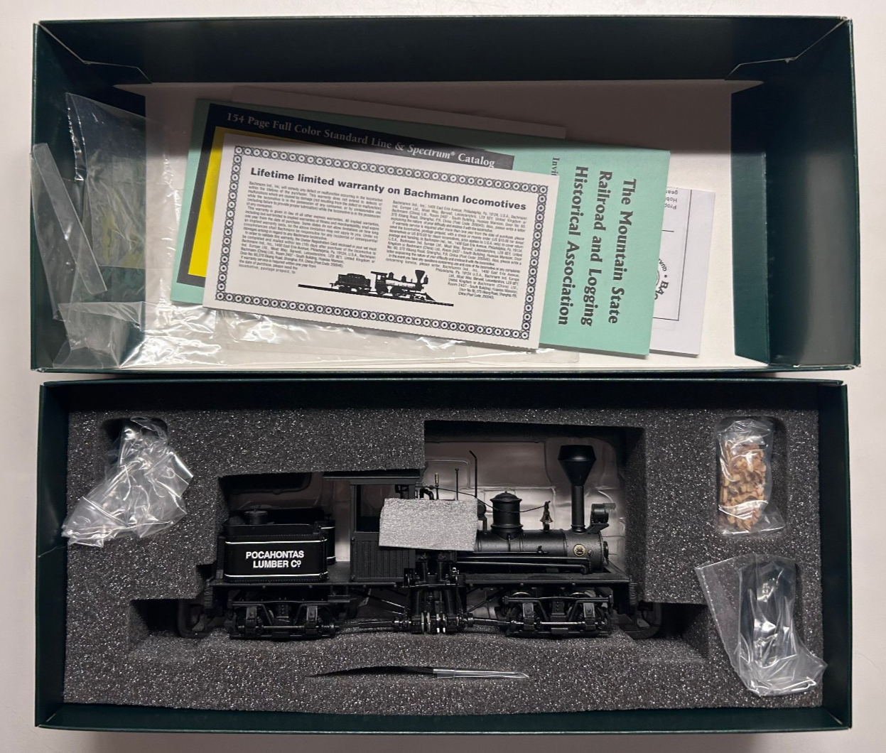 Bachmann Spectrum 25660 On30 Two-Truck Shay Pocahontas Lumber Steam ...