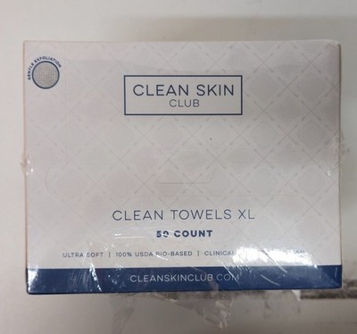 Clean Skin Club - Clean Towels XL - 50 Pack - New & Sealed - CG SA5 ...