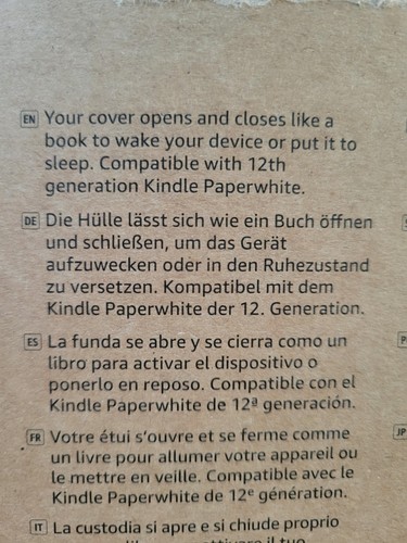 Amazon Kindle 12th Generation Paperwhite Fabric Cover - Raspberry-New ...