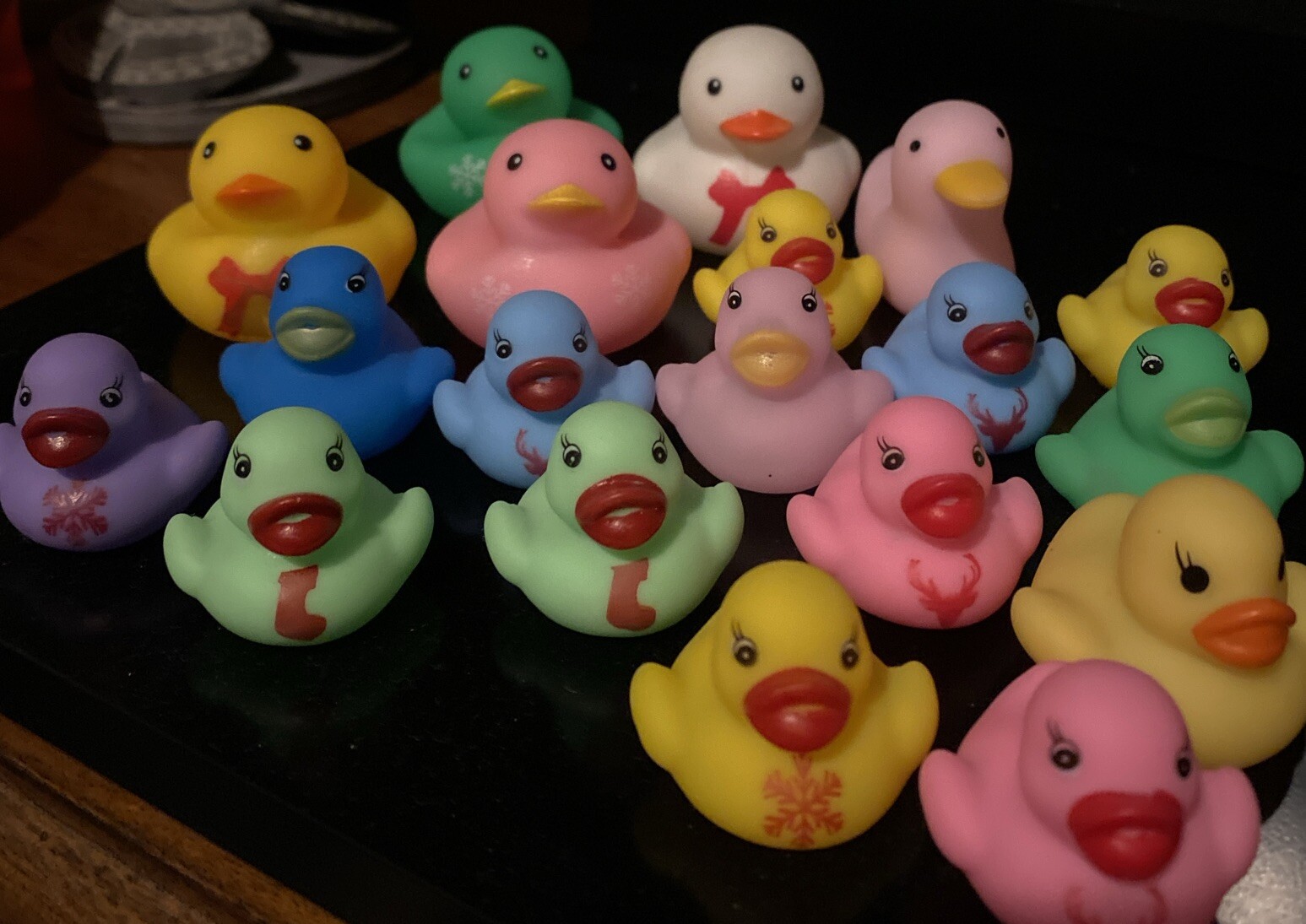 Lot of 19 Colorful Rubber Duckies Winter, Xmas And Longhorn Themed | eBay
