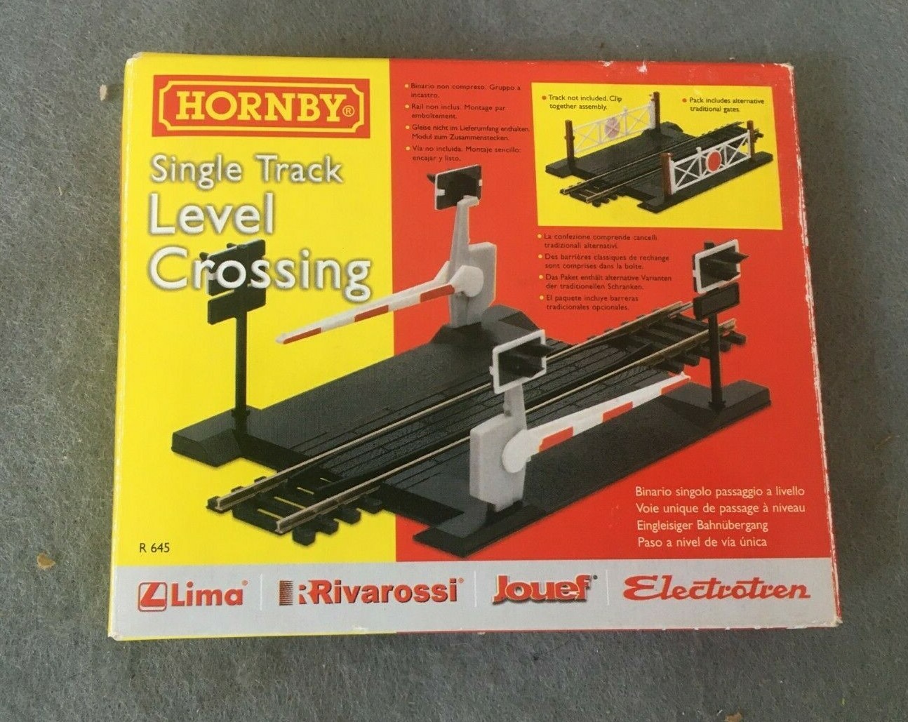 Hornby R636 & R645 Double & Single Track Level Crossing + Gates or ...