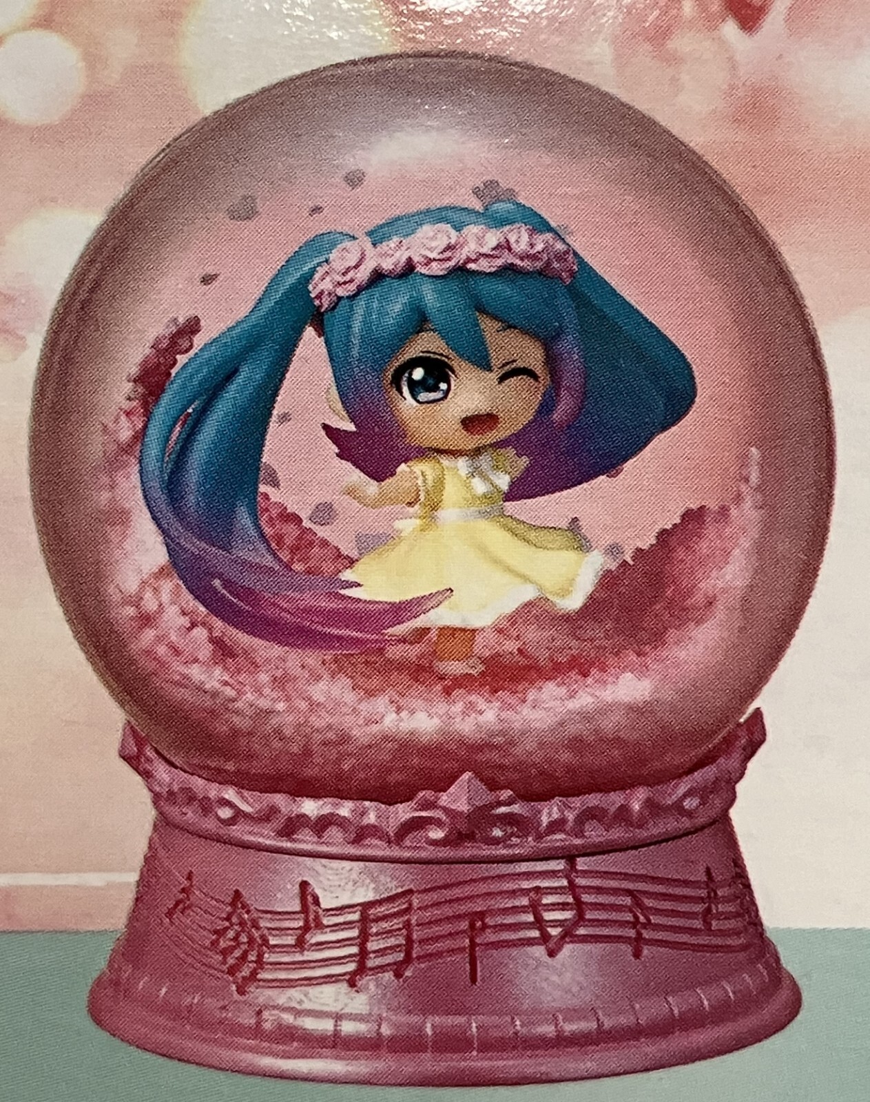 Re-ment Hatsune Miku Scenery Dome Figure #1 Spring is here Japan Import
