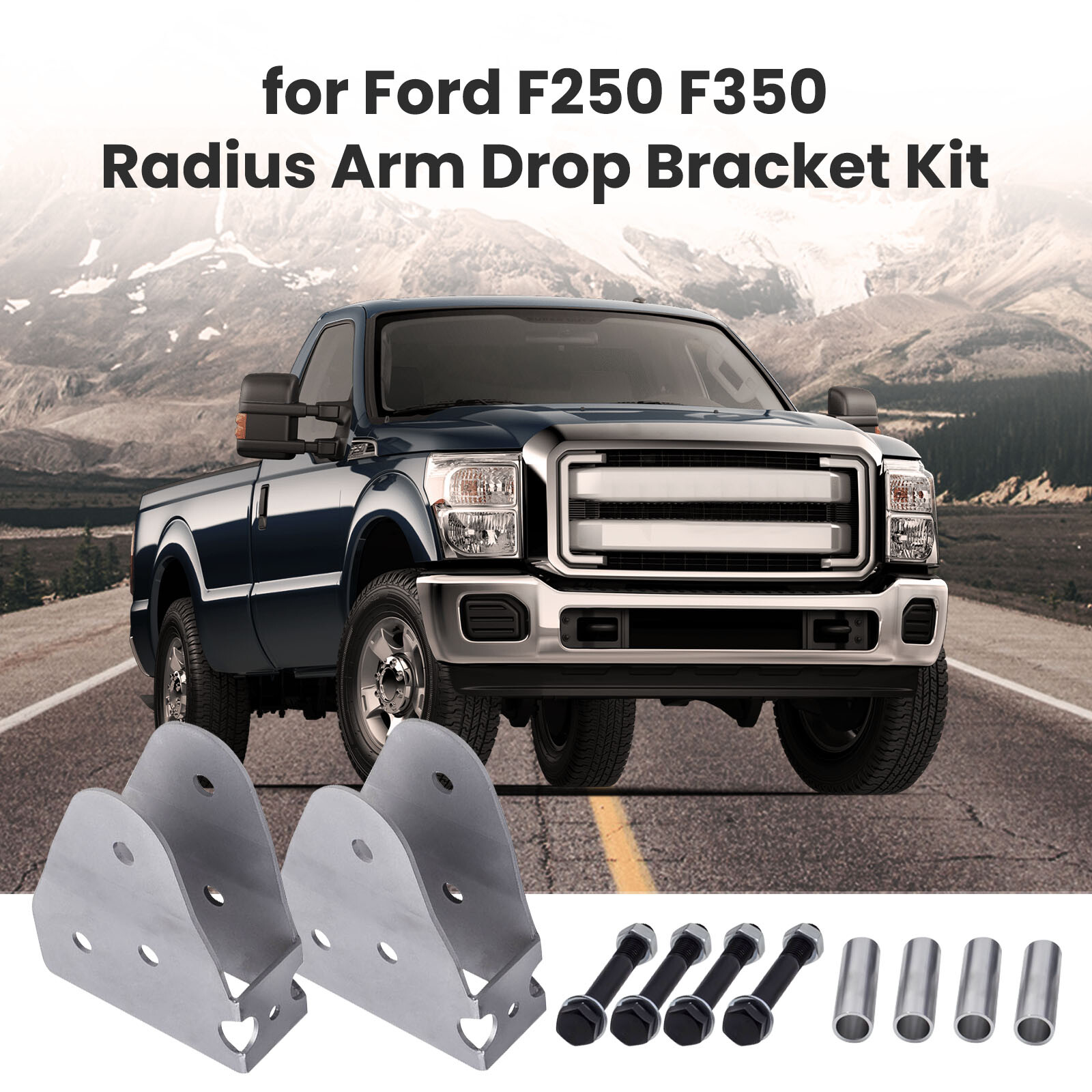 Radius Arm Drop Lift 2''-4'' Bracket Kit for Ford F250 F350 Super Duty ...