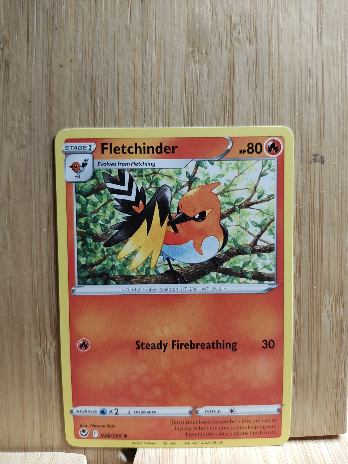 FLETCHINDER 🏆 Common 028/195 Silver Tempest Pokemon Card🏆 | eBay Australia