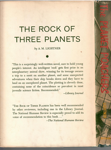 THE PLANET POACHERS. A. M. LIGHTNER. G.P. PUTNAMS SONS. 1965. HARDBACK ...