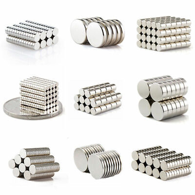 Neodymium Magnets Super Strong Rare Earth Round Magnets Cylinder Disc ...