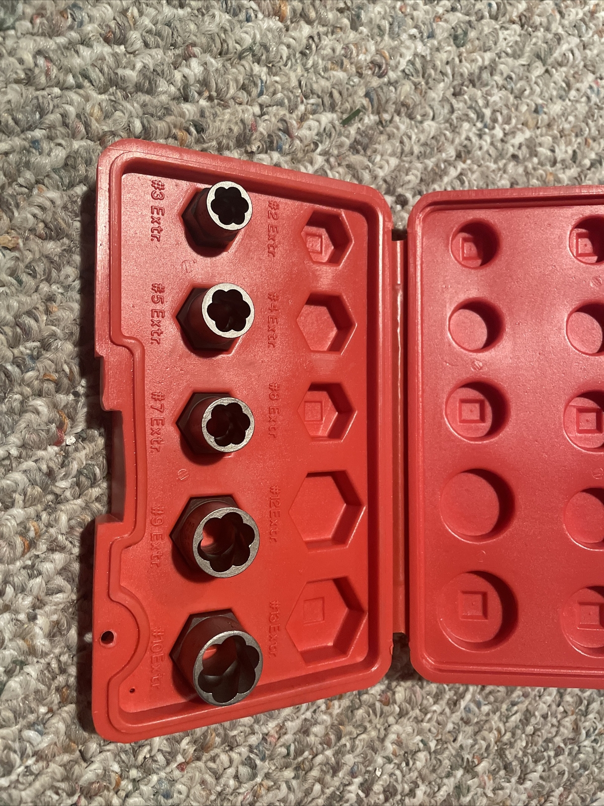 Craftsman Nut And Bolt 5 Piece Extractor Set Kit With Case. Bits USA ...