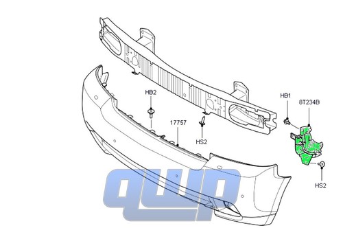 New Front Right Bumper Bracket for Land Rover Range Rover 2010-2012 ...