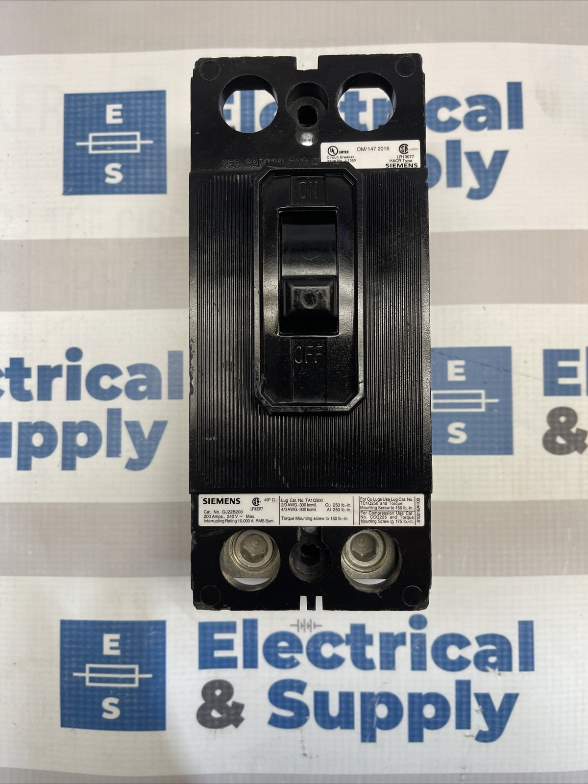QJ22B200 Siemens 2pole 200Amp 240V Circuit Breaker "2 YEAR WARRANTY" | eBay
