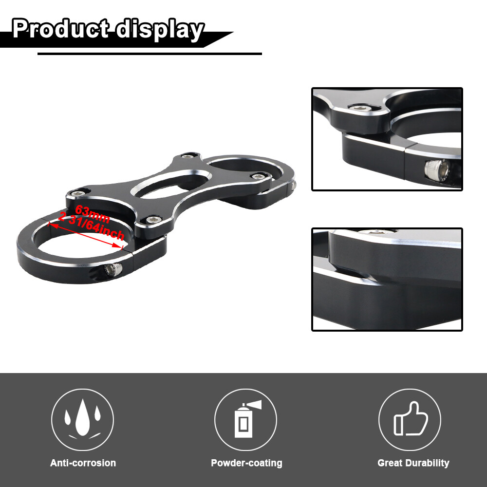 Front Fork Stabilizer Holder Fit For Harley Dyna Super Glide Sport FXDX ...