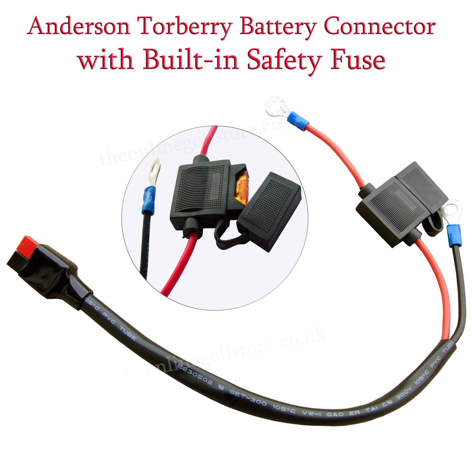 Golf Trolley Battery Connector Anderson Torberry Lead with Built in ...