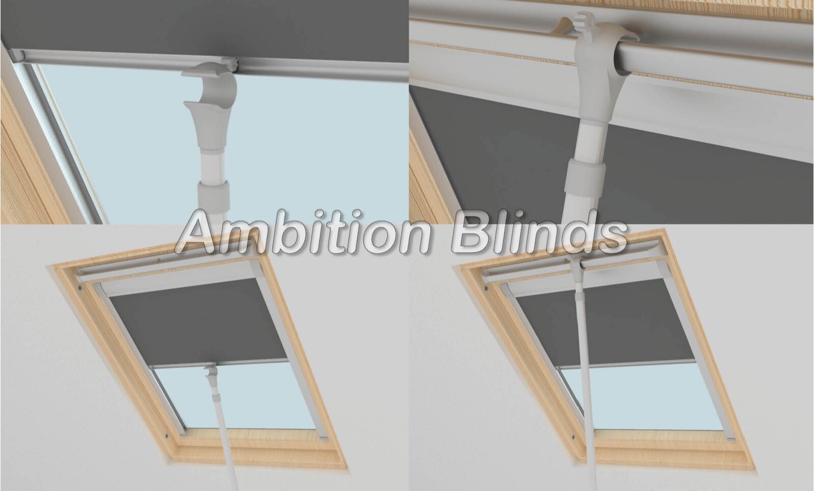 VELUX COMPATIBLE ROOF ROD POLE TELESCOPIC 1.2M-2.1M FOR OPENING WINDOWS ...