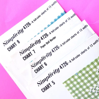 Vintage Simplicity Embroidery Pattern 4726 | Grelly USA