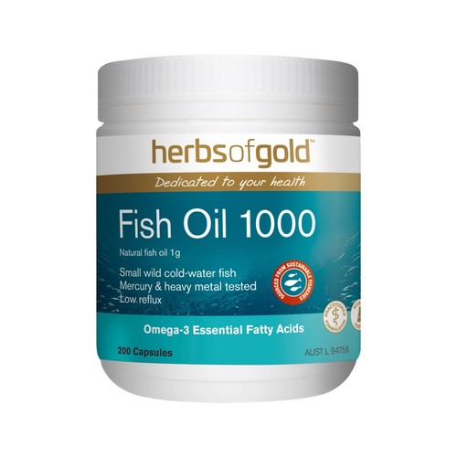Herbs of Gold Fish Oil 1000 200c | eBay