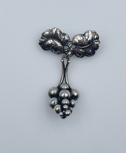 Georg Jensen Denmark Antique Sterling Silver Moonlight Grapes Dangle ...