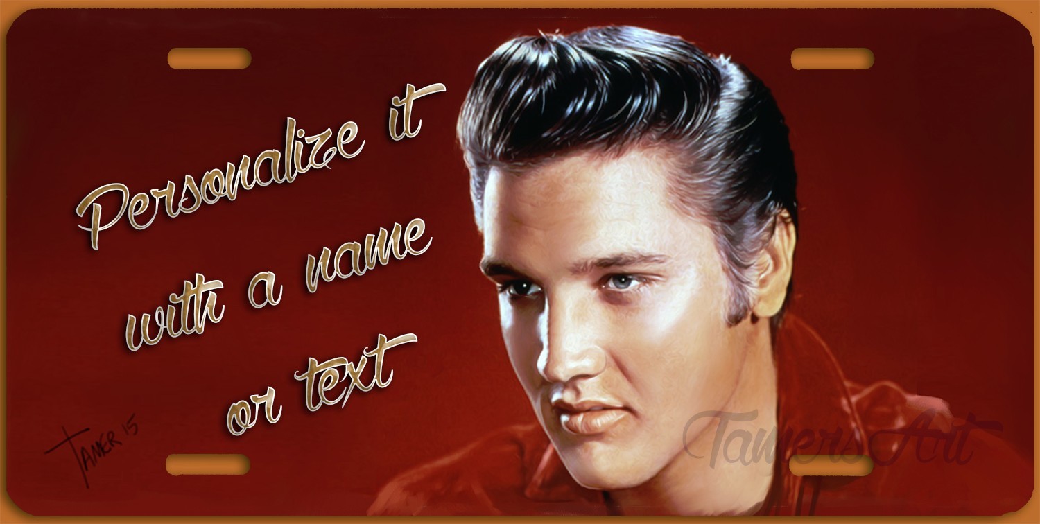 ELVIS PRESLEY ARTWORK License Plate, can be personalized Made in USA | eBay