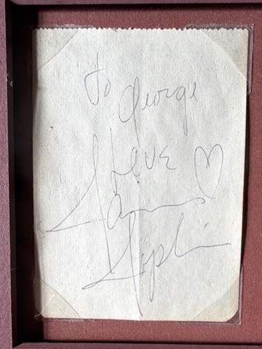 Janis Joplin Original Autograph 'To George' R&R Enterprises Roger ...