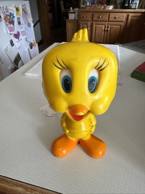 1976 Mattel Talking Tweety Bird chatter chum Pull String Vtg Toy talks ...