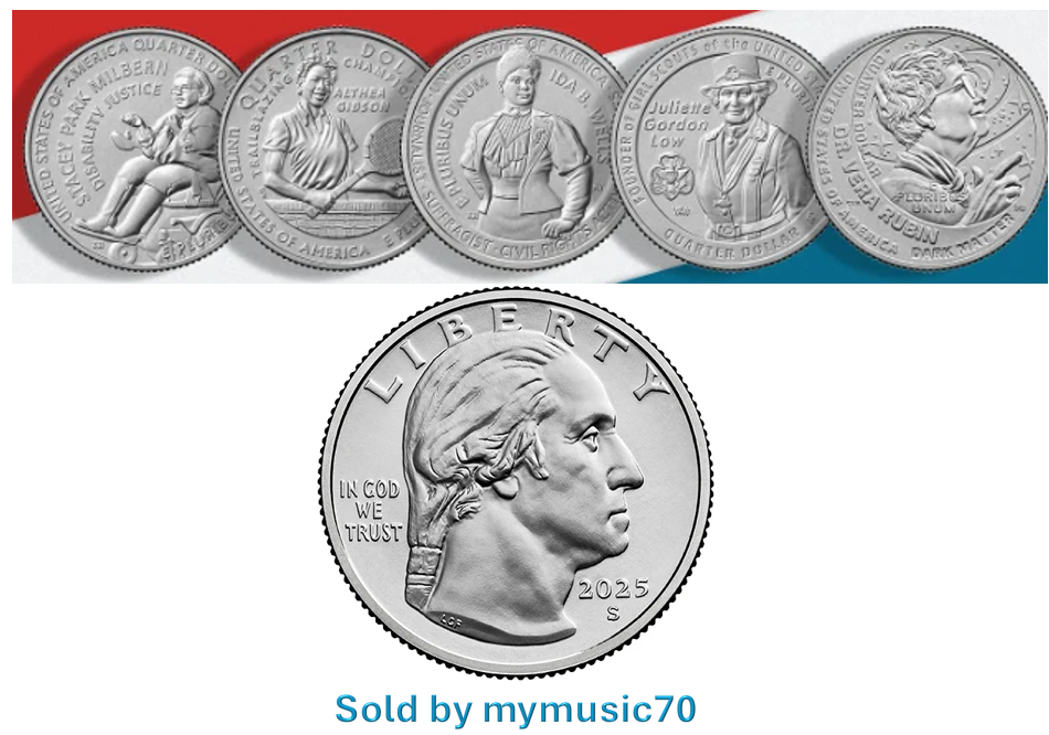 2025 S American Women Quarters Program (5 coins set) Business Strike ...