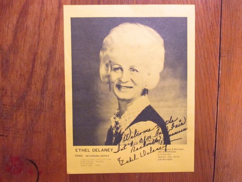 ETHEL DELANEY (Died-2005)("Hillbilly Leprechauns")Signed 8 1/2 x 11 B ...