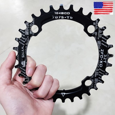 SNAIL 30-52T 104BCD Narrow Wide MTB Bike Chain Ring Single Chainwheels ...