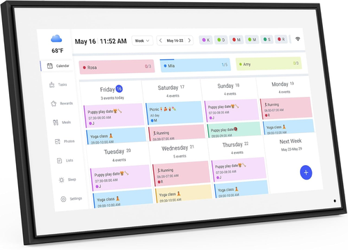 Digital Calendar, 15.6Inch Smart Wifi Digital Calendar&Chore Chart ...