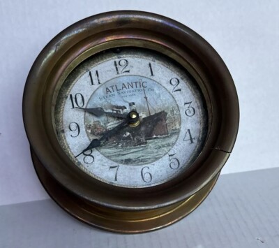 Atlantic Steam Navigation Co. NY Nautical Clock Timeworks, Berkeley, CA ...