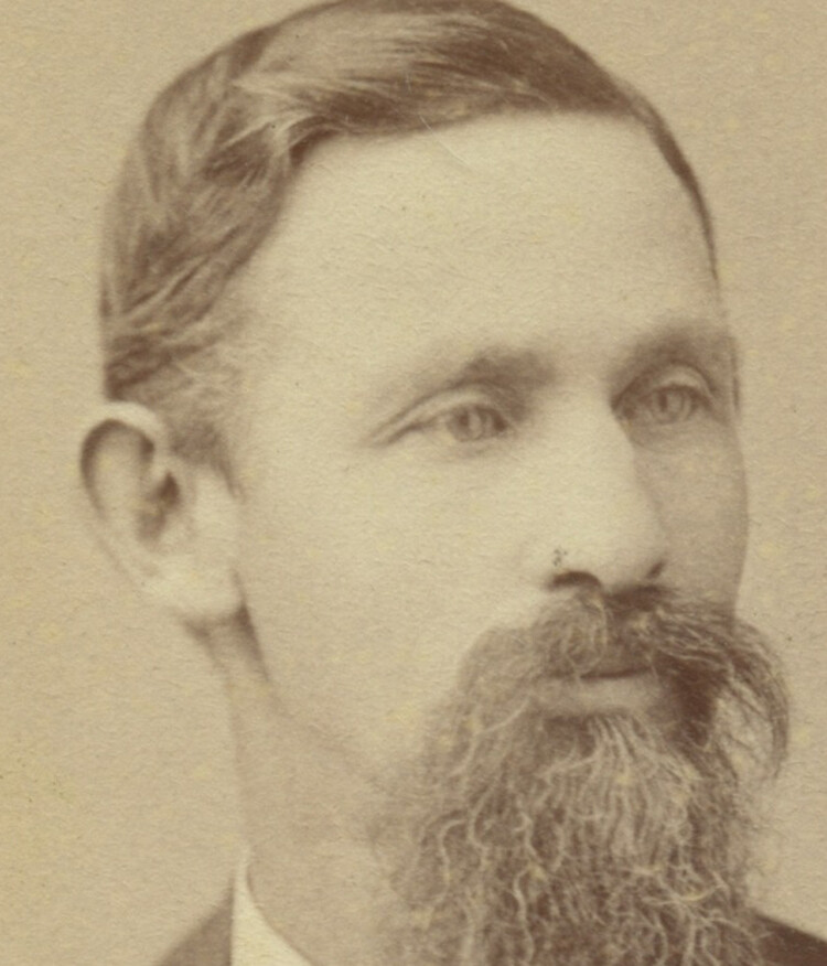 CDV STUDIO PORTRAIT MAN W/ WIRY MUSTACHE + BEARD BY SARONY | eBay