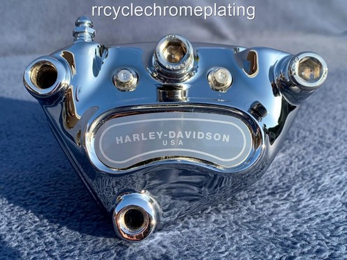 Harley Chrome Front Caliper Softail Deluxe FXST Night 00-07 # 44395-00A ...