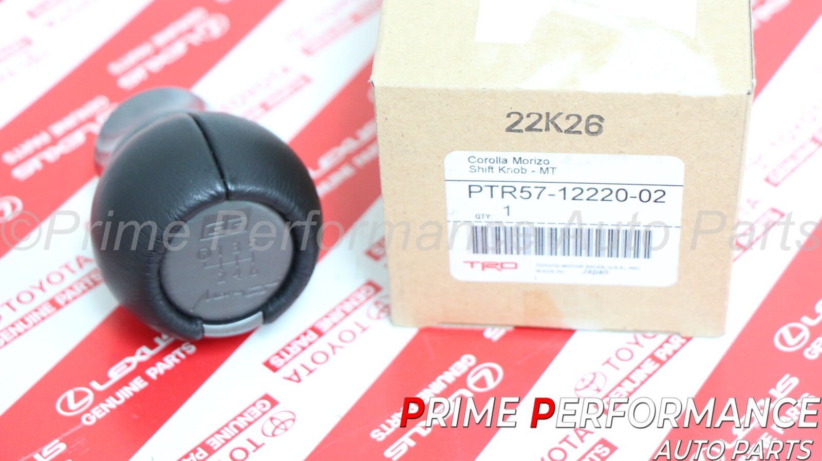 Toyota 2023-2025 GR Corolla Black Leather Manual Shift knob PTR57-12220 ...