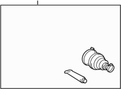 04427-42011 Toyota Boot kit, front drive shaft, in & outboard, rh ...